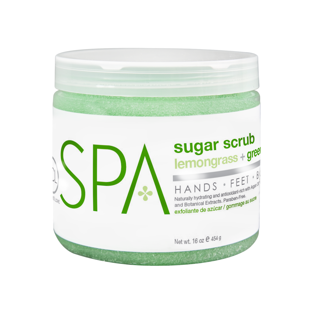 Lemongrass &green sugar scrub -454gr – Spa & More